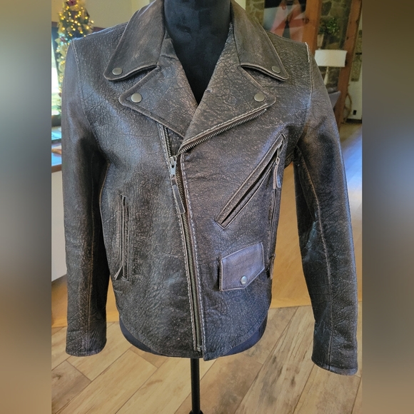 Sundance | Jackets & Coats | Sundance Womens Disstressed Leather Moto ...